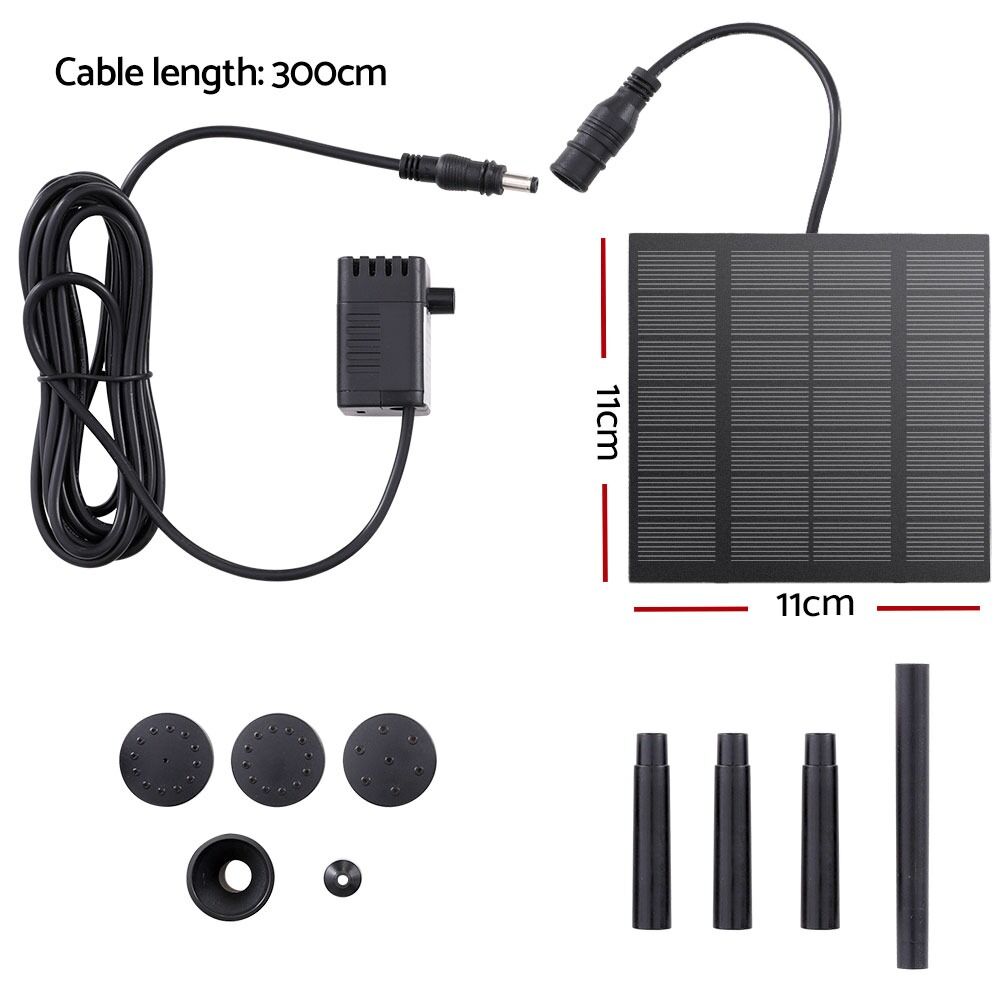 New Submersible Solar Powered Water Pond Pump Kit Garden Pool Fountain ...