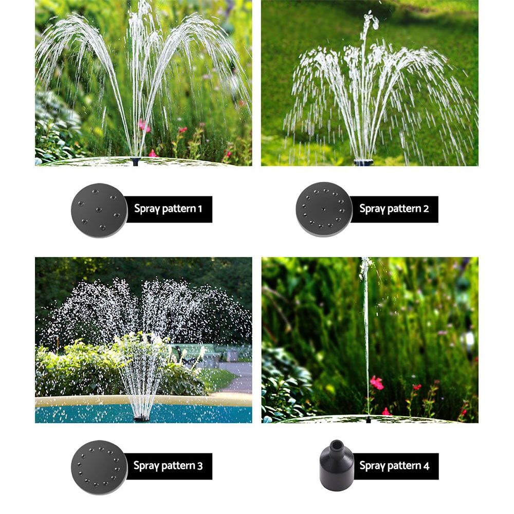 New Submersible Solar Powered Water Pond Pump Kit Garden Pool Fountain ...